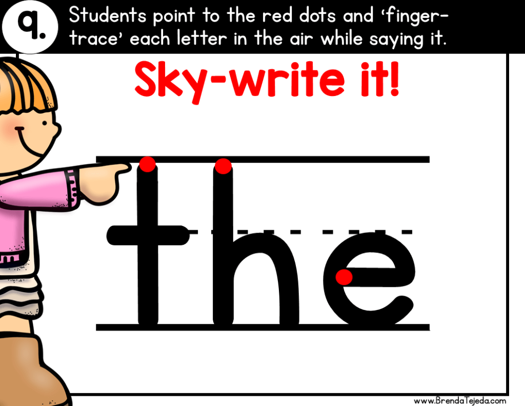 Body-Spelling Sight Words - Tejeda's Tots