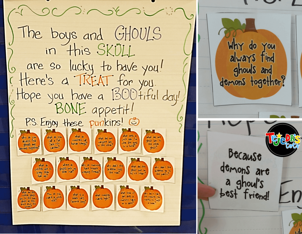 Pumpkin math poem for counting and ordering numbers