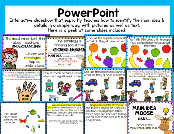 Tips for Teaching Main Idea and Details to Beginning Readers
