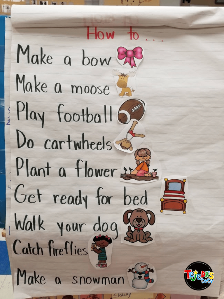 Writing How-to Books in Kindergarten- Writing Unit of Study