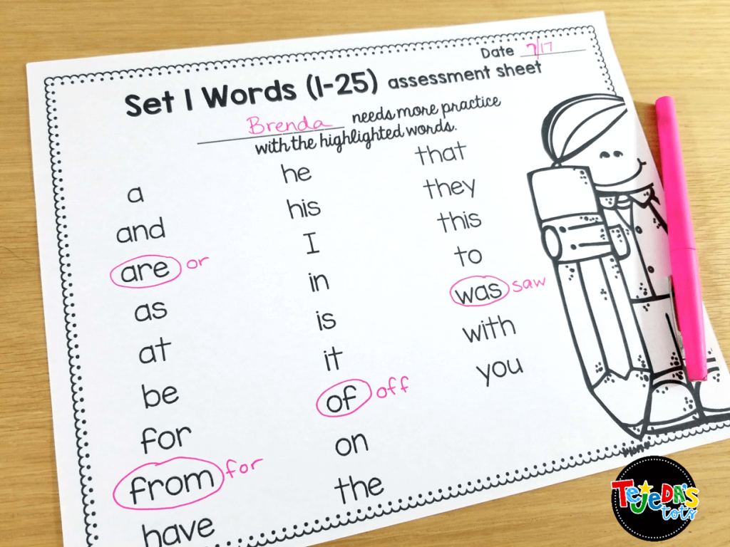 Differentiating Sight Word Instruction in 3 Easy Steps - Tejeda's Tots
