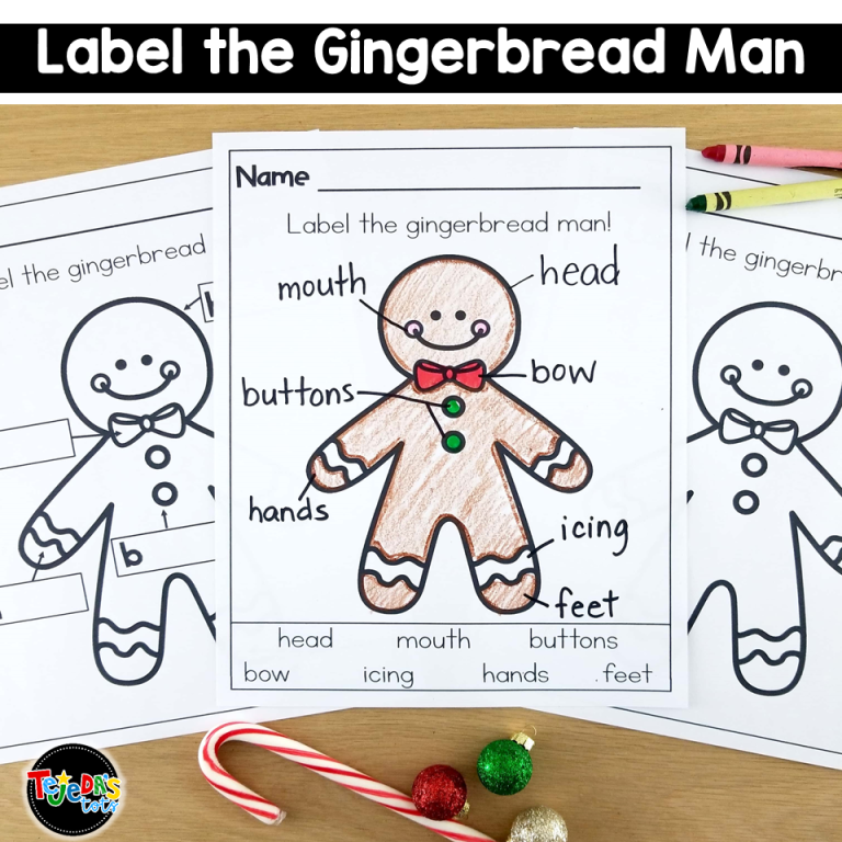 Gingerbread Man Activities Mega-Pack - Tejeda's Tots