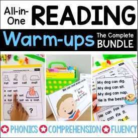 Guided Reading Skill Warm-ups Bundle : Phonics Fluency and Reading ...