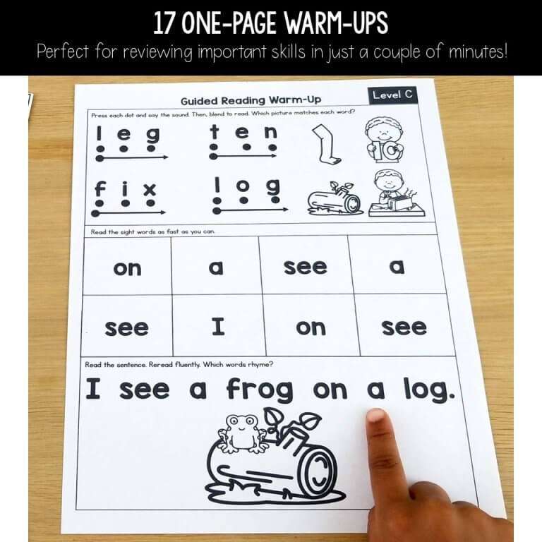 Guided Reading Activities Level C - Tejeda's Tots