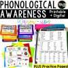 Phonological Awareness Bundle: Warm-ups, Task Cards, Practice Pages ...