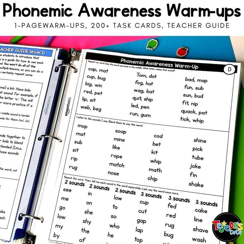 Phonological Awareness Bundle Warm ups Task Cards Practice Pages Phonological Awareness Bundle Warm ups Task Cards Practice Pages