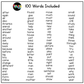 DIGITAL Sight Word Fluency Cards: FRY Words 101-200 | Distance Learning ...
