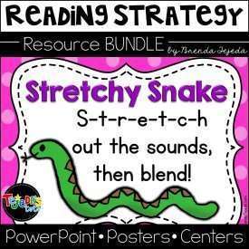 Reading Strategy: Stretchy Snake- PPT, centers, lesson plans & more ...