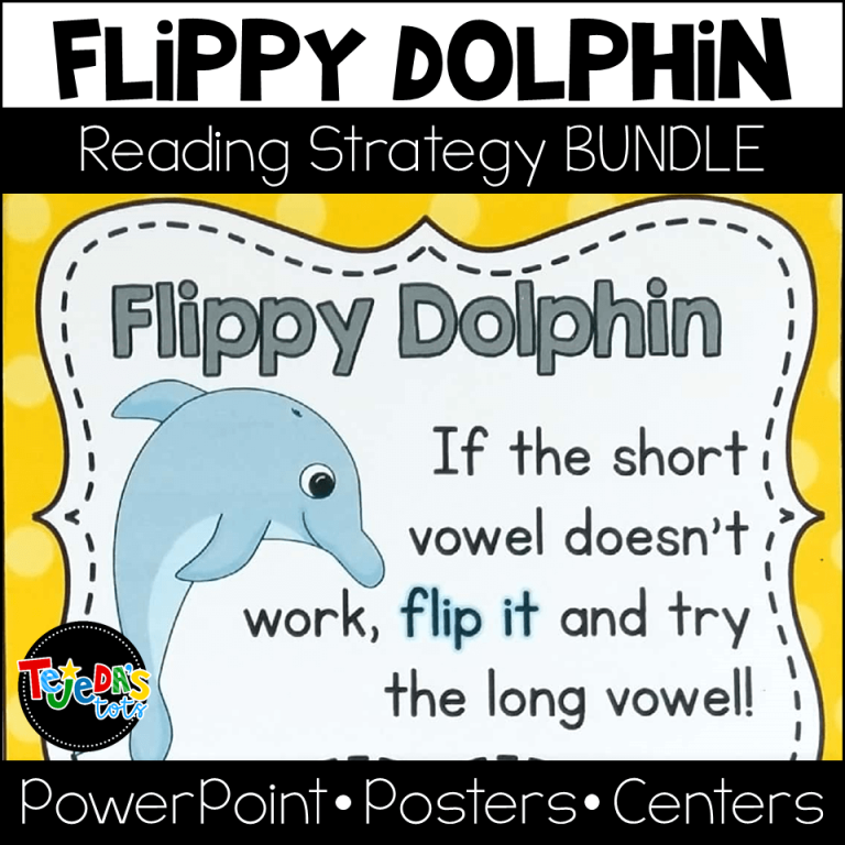 Flippy Dolphin Reading Strategy: Lesson Plan, Center, PowerPoint: CC ...