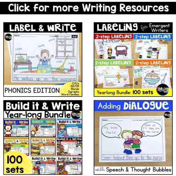 Sentence Writing - Sentence Building Center - Tejeda's Tots
