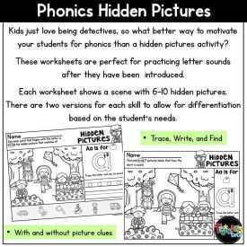 Phonics Hidden Pictures Bundle - Tejeda's Tots