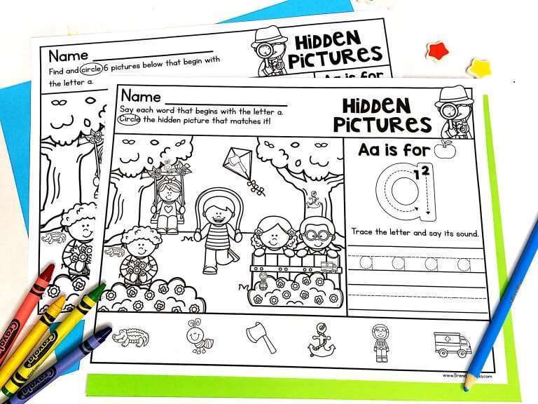 Phonics Hidden Pictures Bundle - Tejeda's Tots