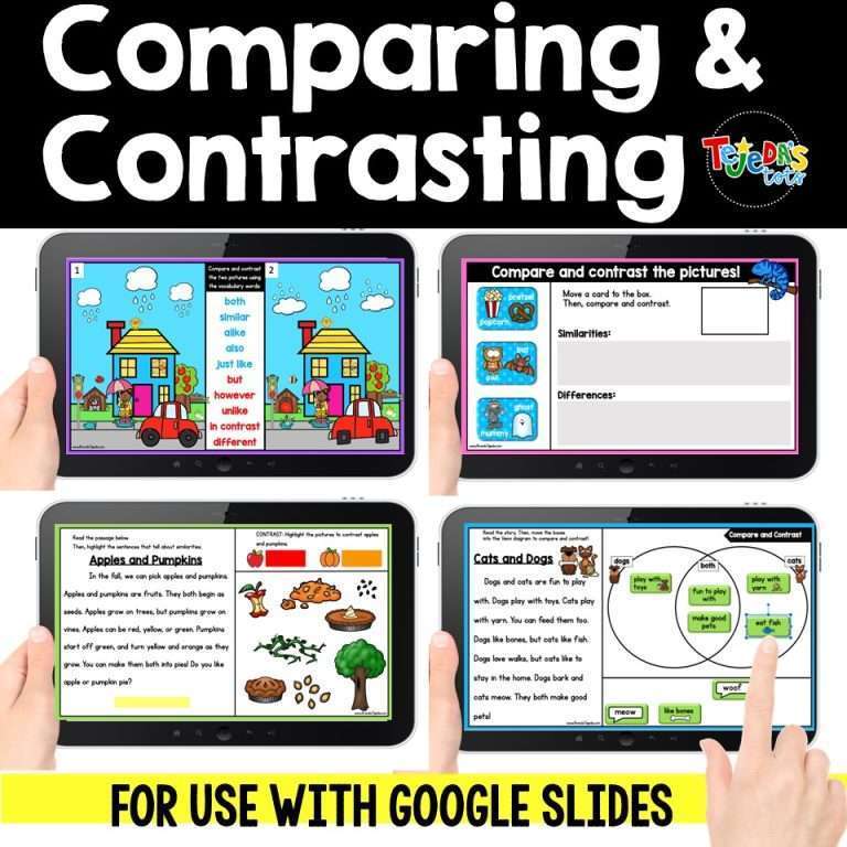 Reading Comprehension Passages and Questions Main Idea Compare Contrast ...