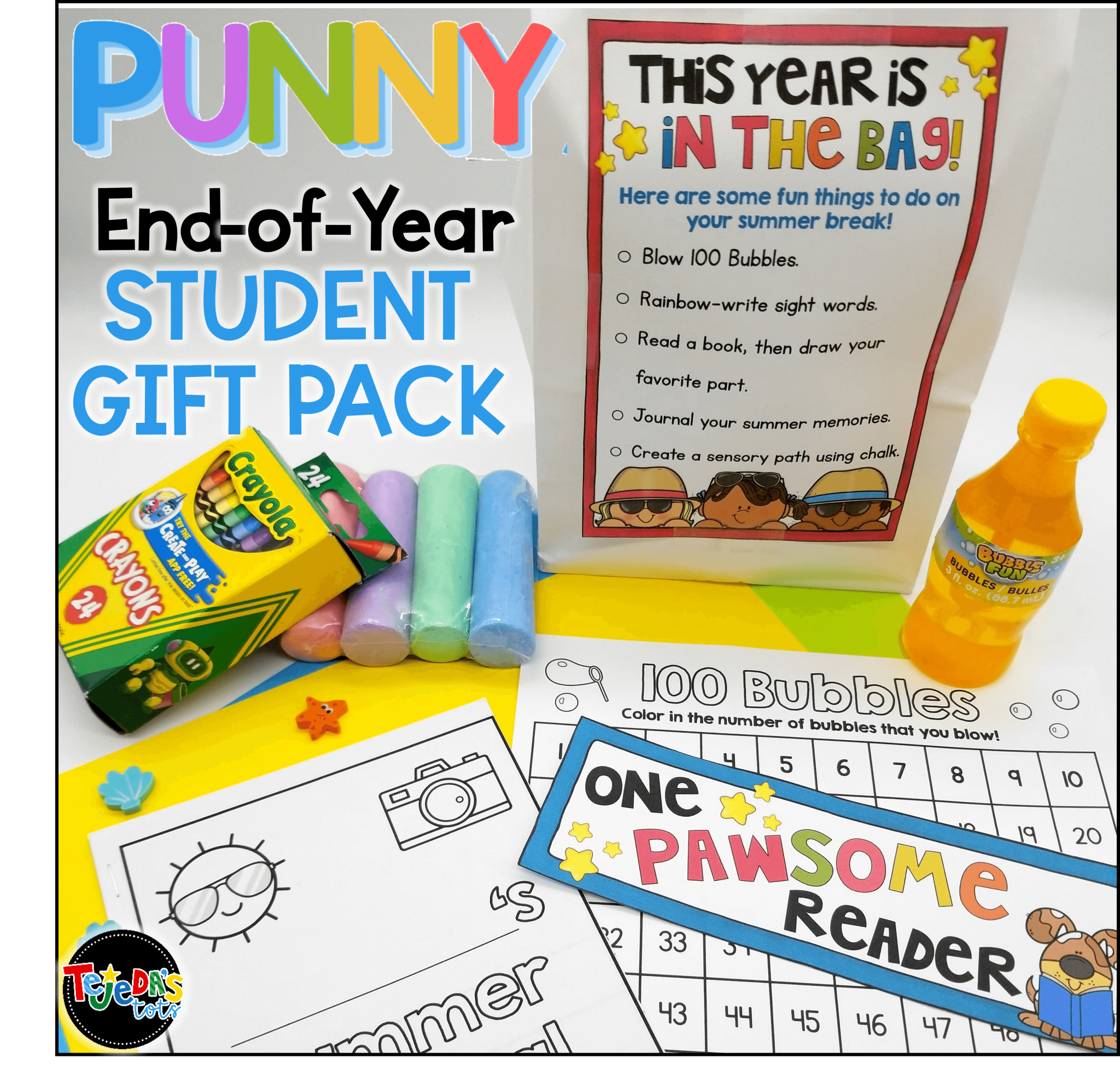End of the Year Activities Bundle : Memory Book, Student Awards, Gift ...
