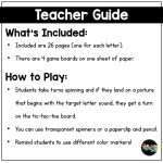 Alphabet Games: ABC Tic-Tac-Toe: Partner Game - Tejeda's Tots