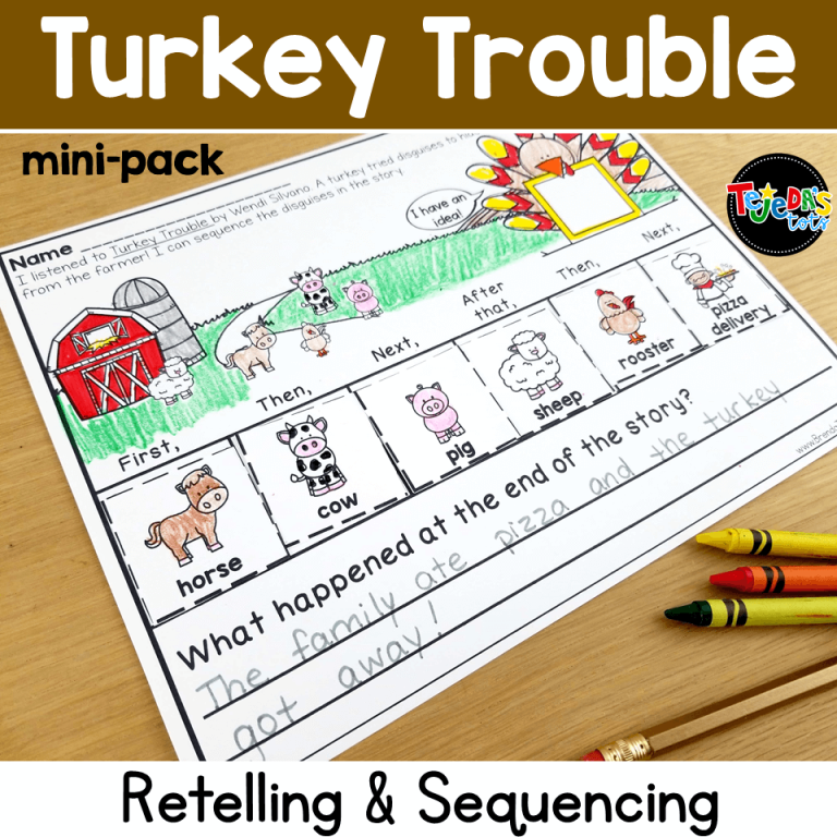 Turkey Trouble: Retelling and Sequencing Activities mini-pack - Tejeda ...