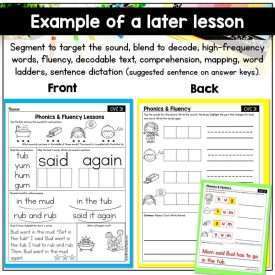 How to Use Phonics and Fluency Pages for Small-group Reading Lessons ...
