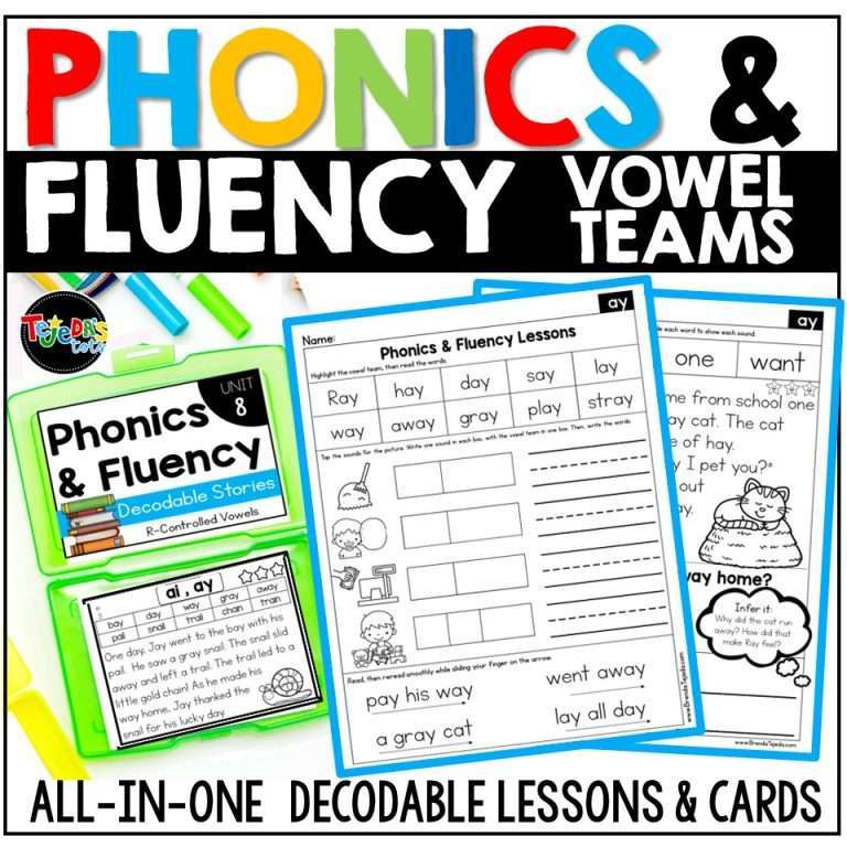 Vowel Teams Decodable Passages and Reading Lessons Science of Reading ...