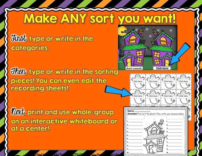 *EDITABLE* Make-Your-Own Fall & Halloween Sorting Centers - Tejeda's Tots