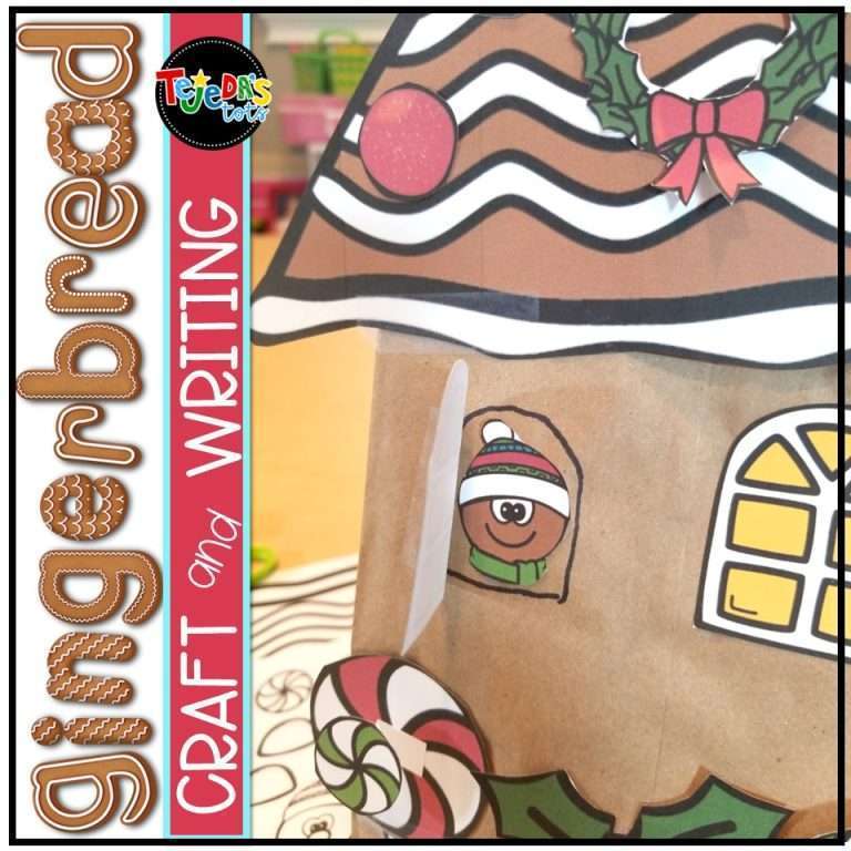 Make a Gingerbread House Paper Bag Craft and Book - Tejeda's Tots
