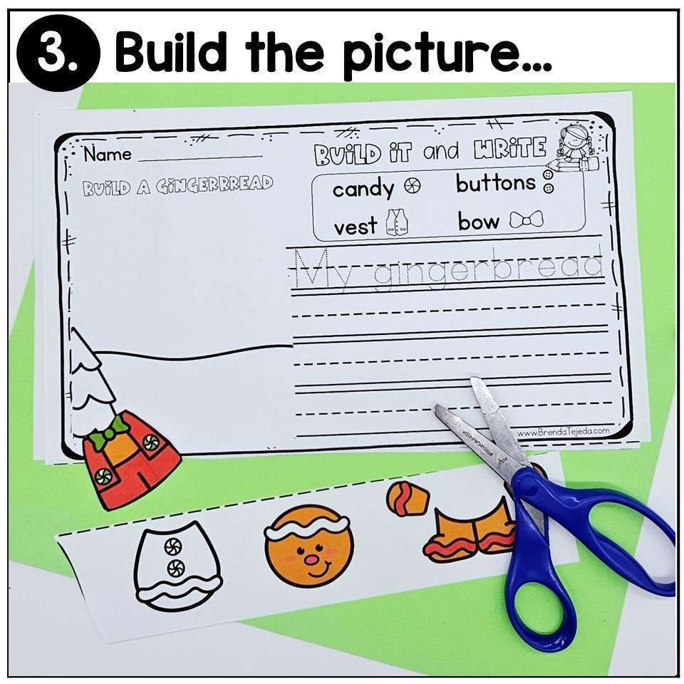 Build a Gingerbread Man | Gingerbread House Writing Activity Pages ...