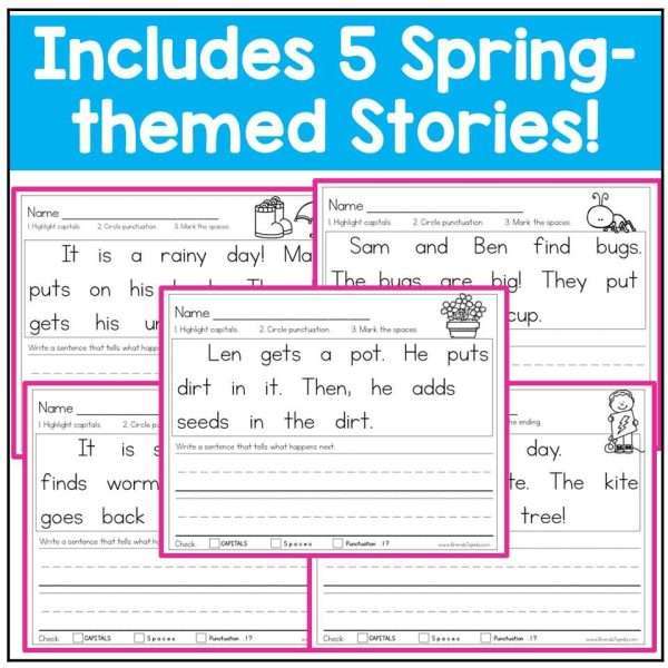 Capitalization and Punctuation Worksheets Sentence Editing and ...