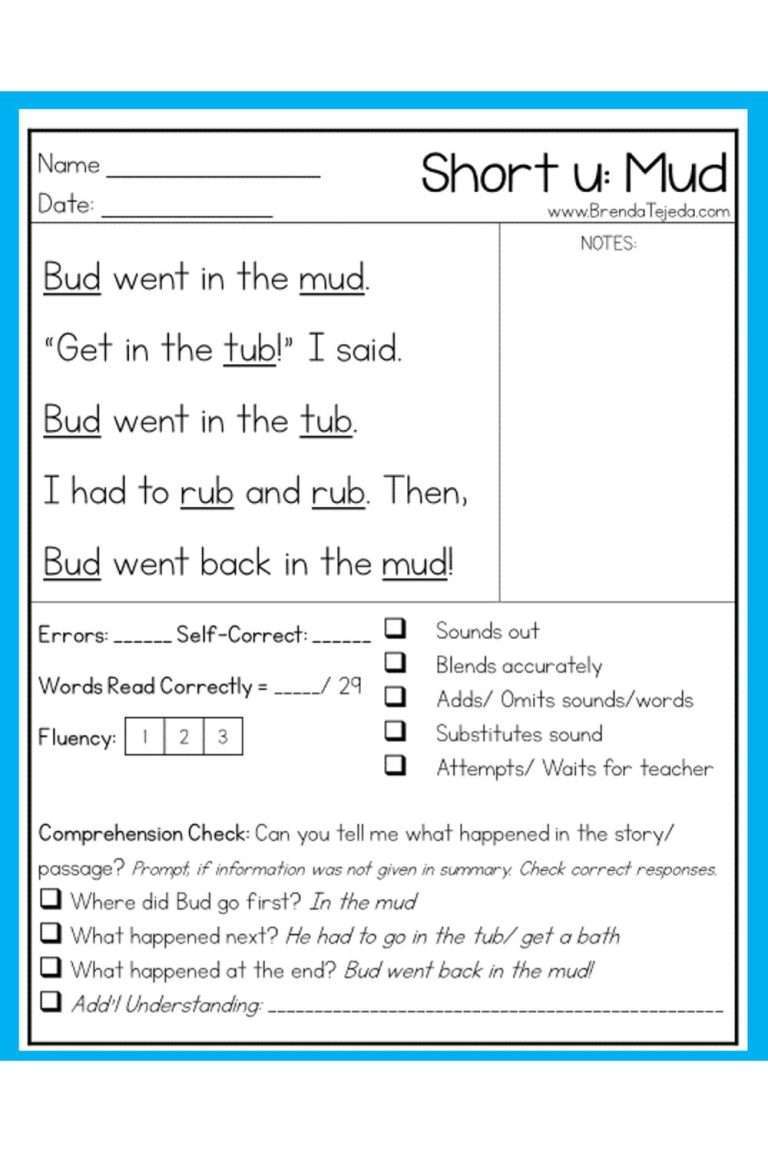 How To Assess Students in Reading Using Decodable Running Records