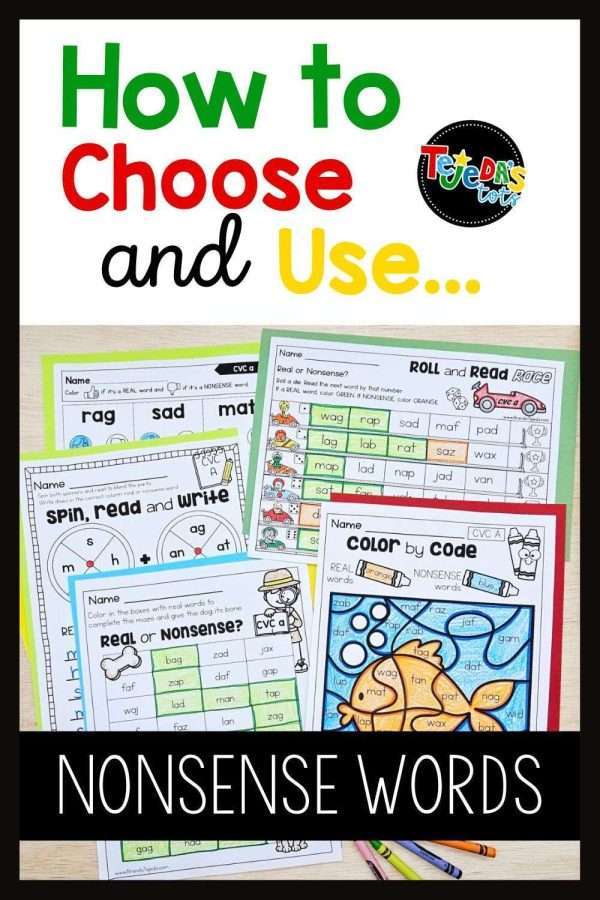 Nonsense Words in Structured Literacy Lessons