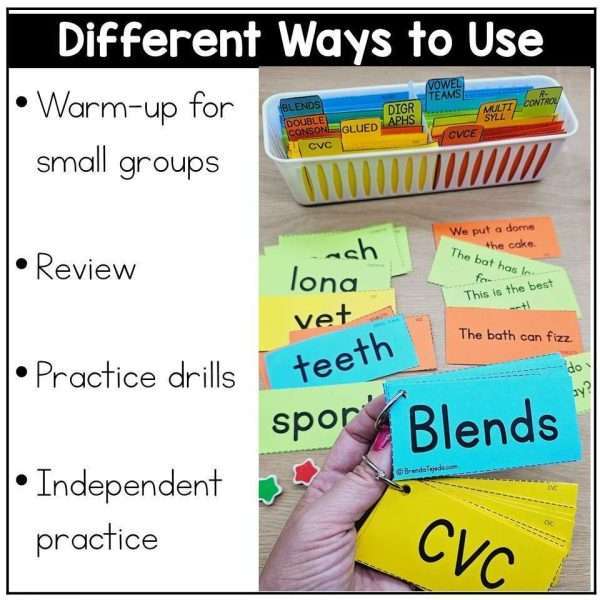 Decodable Word & Sentence Cards Science of Reading Phonics Fluency ...
