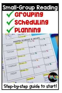 Planning for Small Group Instruction: Reading in Kindergarten and 1st ...