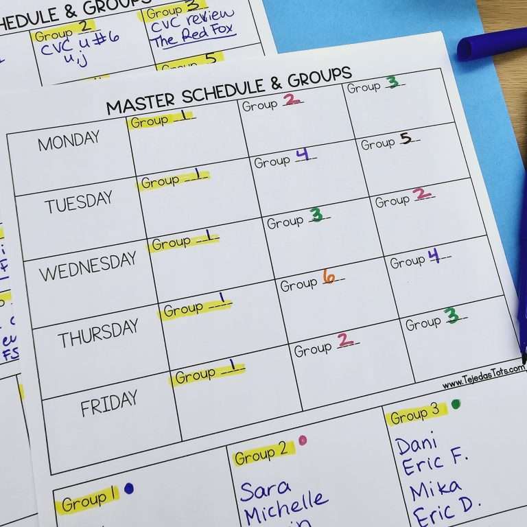 Planning for Small Group Instruction: Reading in Kindergarten and 1st ...