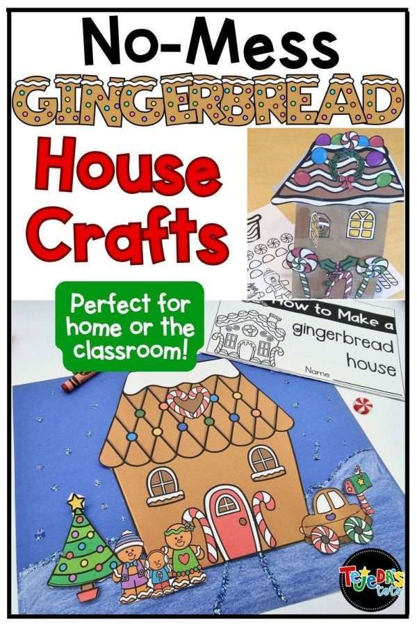 Gingerbread House Craft for the Primary Classroom - Tejeda's Tots