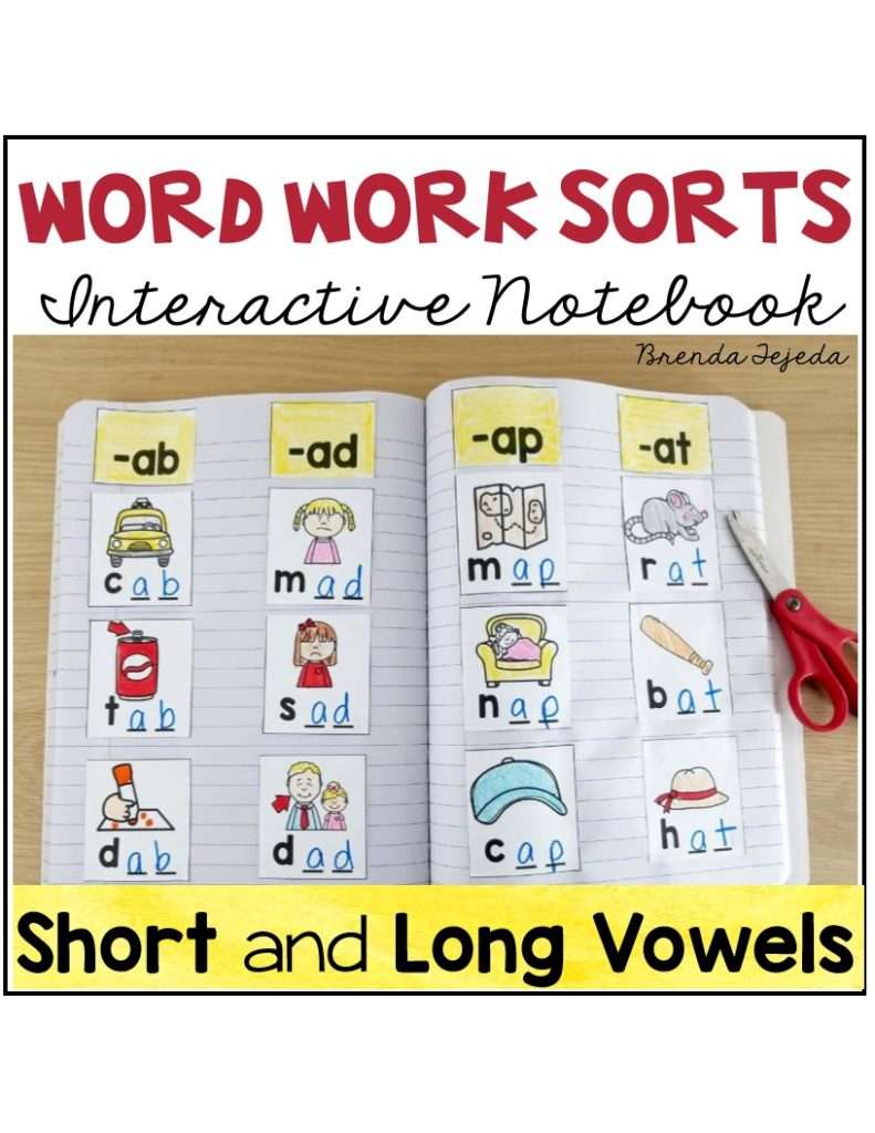 Phonics Word Works Sorts Interactive Notebook - Tejeda's Tots