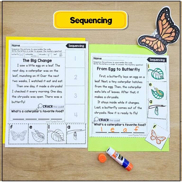 Butterfly Comprehension Passages | Differentiated Reading Practice ...