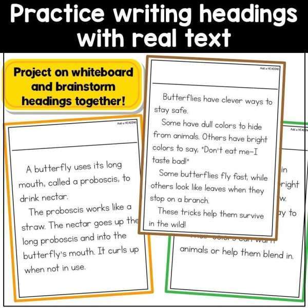 Butterfly Nonfiction Text Features Activities | Posters Passages ...