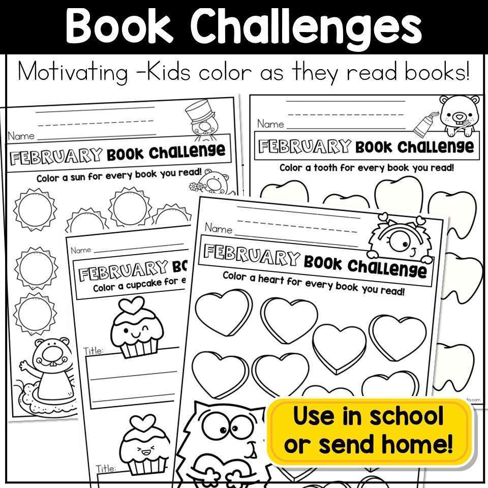 February Story Maps Bookmarks Book Trackers Valentines Day Reading Log ...
