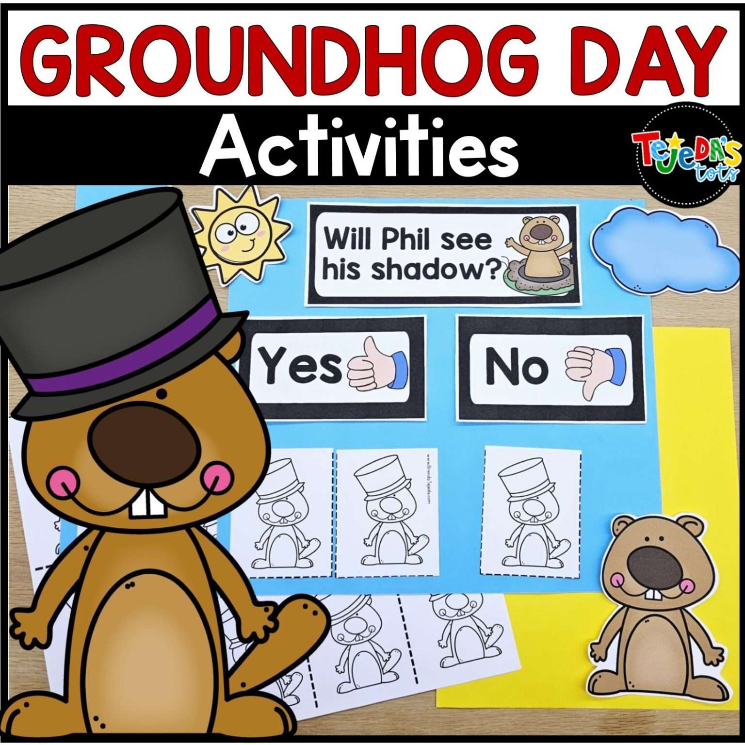 Groundhog Day Reading Book Companion Craft Comprehension and Writing ...